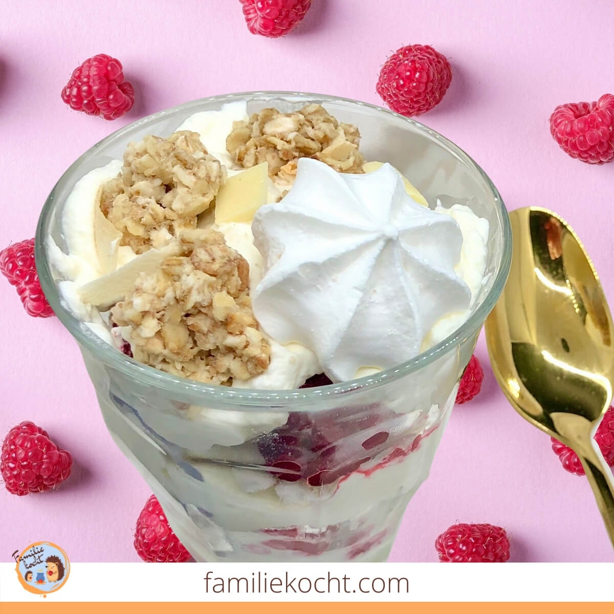 Himbeertraum - Traumhaftes Baiser Dessert (Nachtisch Rezept)