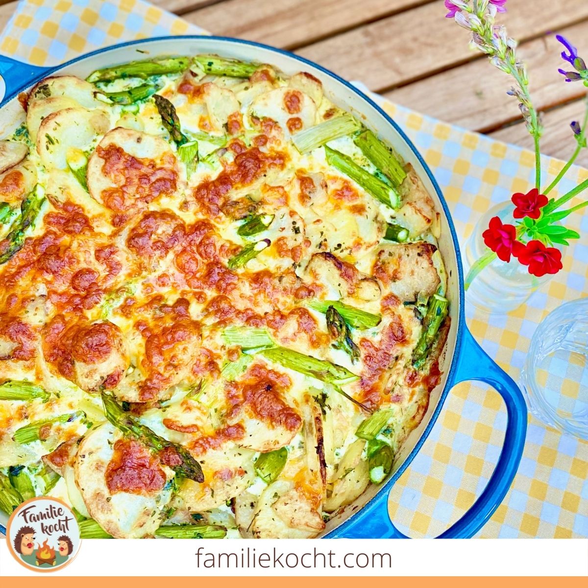 Gruner Spargel Auflauf