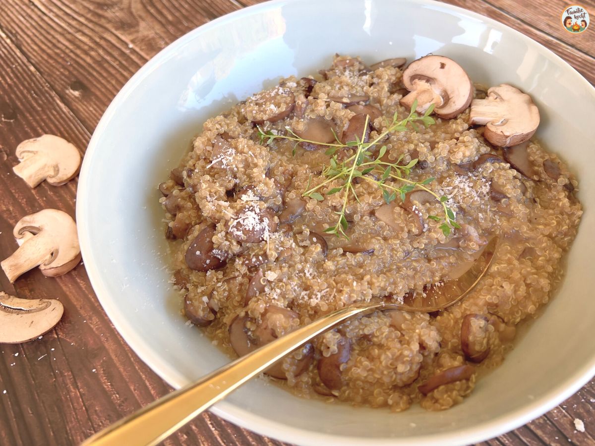 Quinotto mit Champignons Rezept | Familie kocht